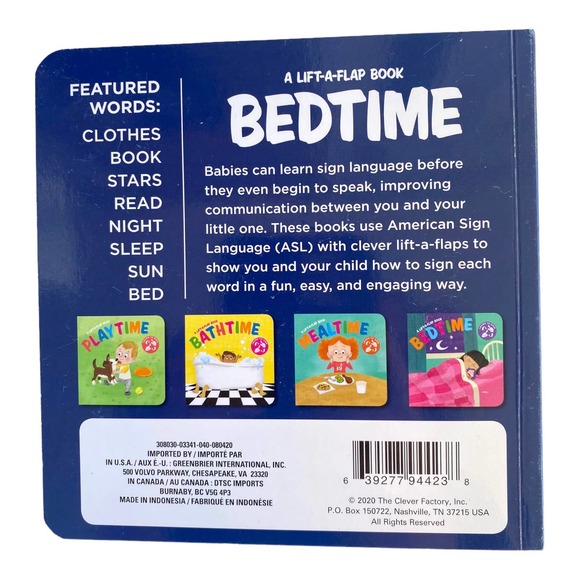 The Unbranded Brand | Toys | Set Of 2 Bathtime Bedtime Board Books ...